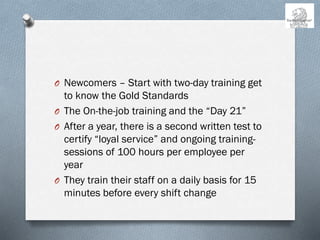 Ritz carlton’s hrm practices and work culture | PPTX