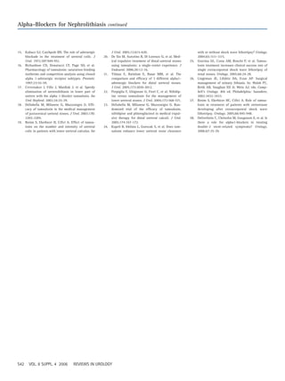 The Use of Alpha-Blockers for the treatment of Nephrolithiasis | PDF