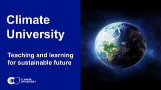 Riuttanen, Laura: Learning multidisciplinary climate change ...