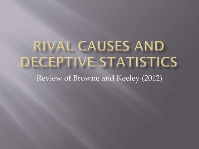 Rival causes and statistics | PPTX