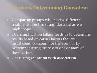 Rival causes and statistics | PPTX