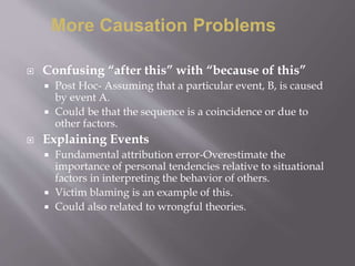 Rival causes and statistics | PPTX