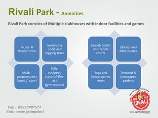 Rivali Park @ 9820987571 | PPTX