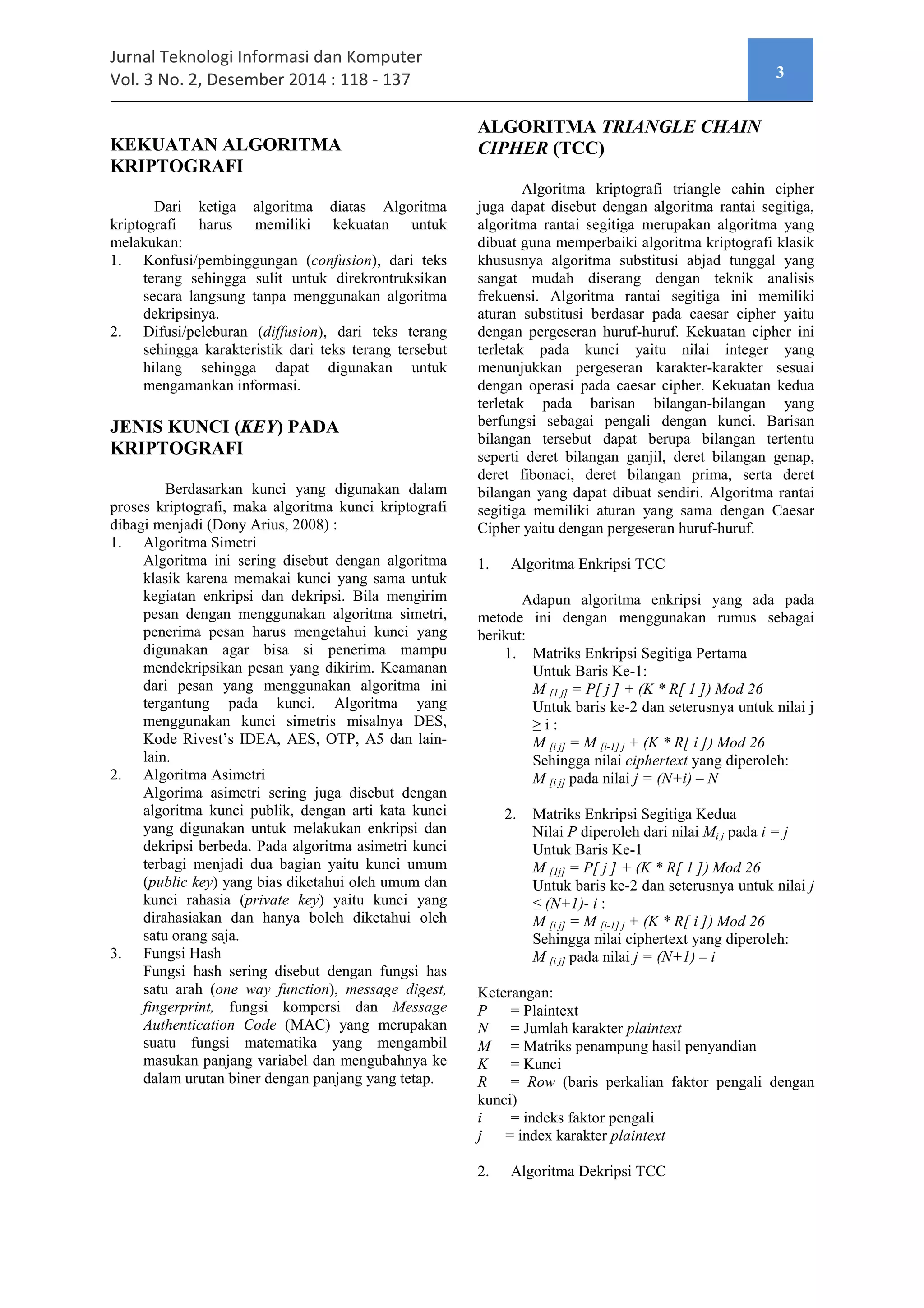 ANALISIS DAN PERANCANGAN SISTEM YANG MENERAPKAN ALGORITMA TRIANGLE ...