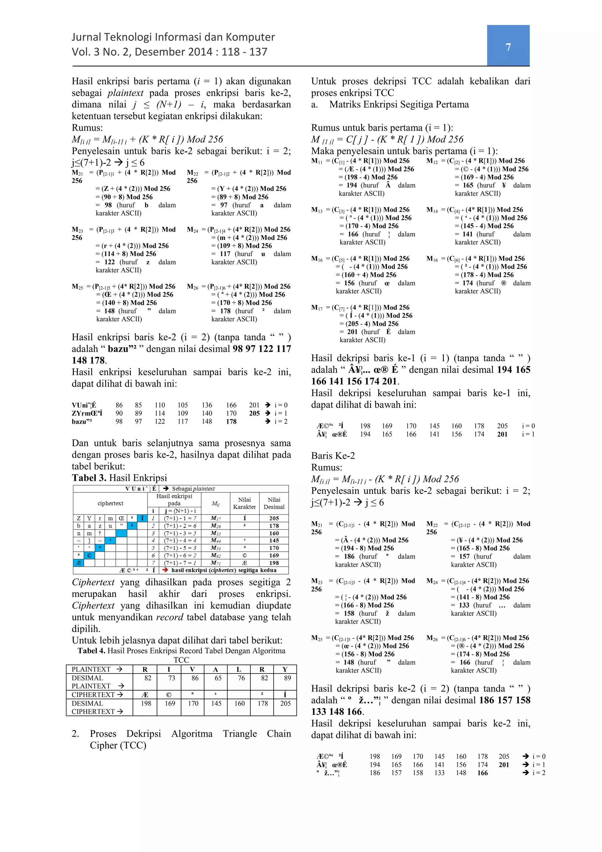 ANALISIS DAN PERANCANGAN SISTEM YANG MENERAPKAN ALGORITMA TRIANGLE ...