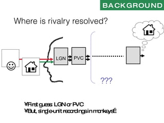 Binocular Rivalry and Visual Awareness in Human Extrastriate Cortex | PPT