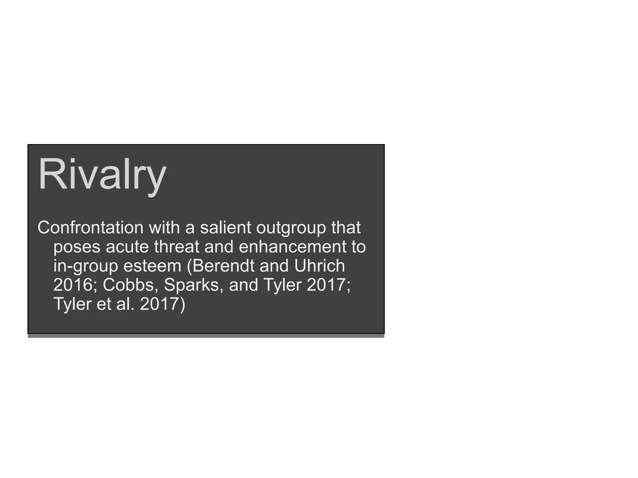 Rivalry Dispersion Theory: Are multiple rivals good for society? | PPTX