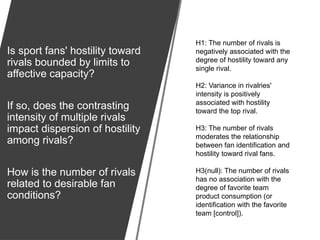Rivalry Dispersion Theory: Are multiple rivals good for society? | PPTX