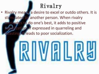 Rivalry ppt | PPT