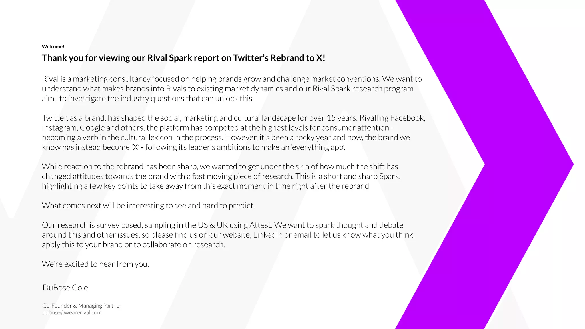 Rival Spark (July 2023) - Twitter Rebrand to X | PPT
