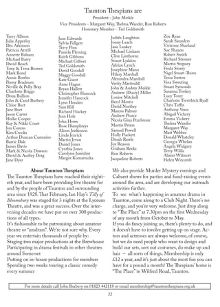 Programme for Taunton Thespians' production of The Rivals | PDF ...