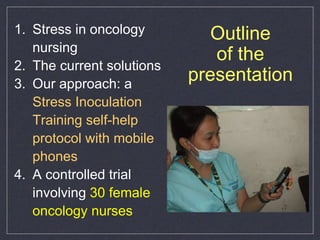 Mobile Stress Management for Cancer Nurses | PPTX