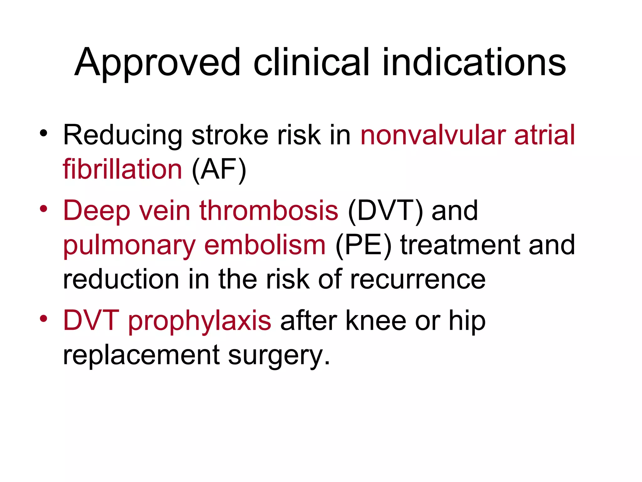 Rivaroxaban (XARELTO) | PPT