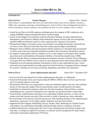 Alejandro Rivas Resume | PDF