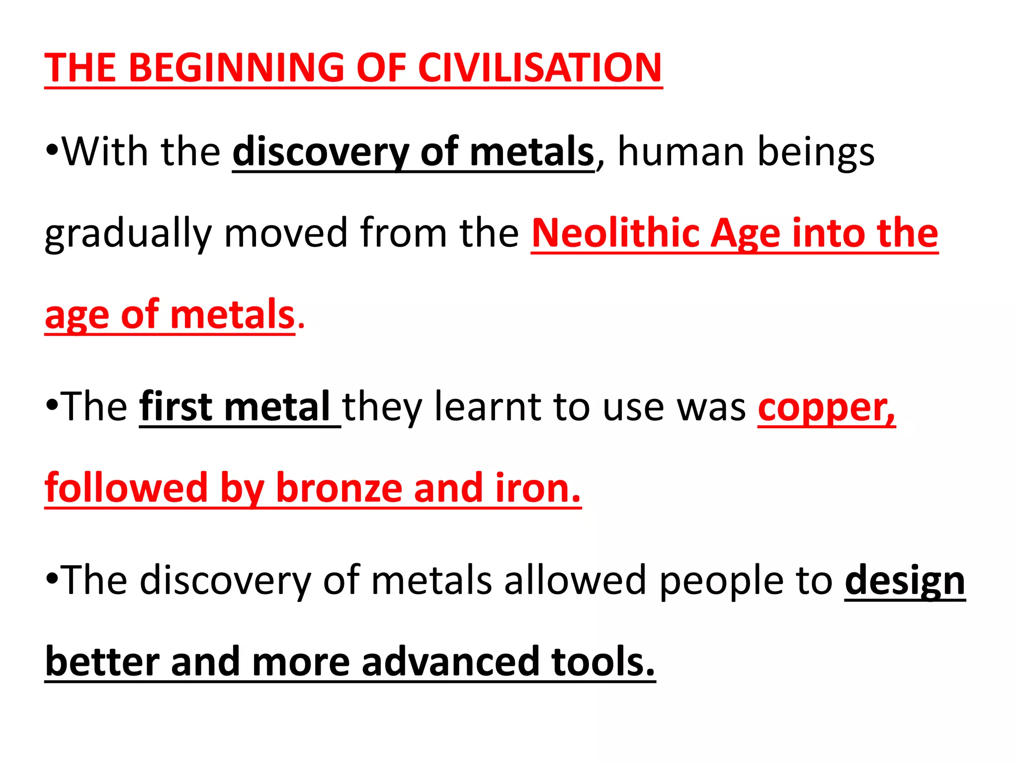 The Stone Age | River Valley Civilisation | PPT