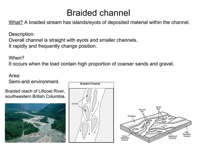 River Channel Processes & Landforms | PPT | Geology | Science