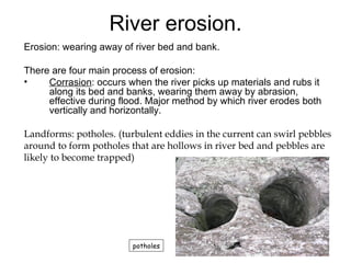 River Channel Processes & Landforms | PPT