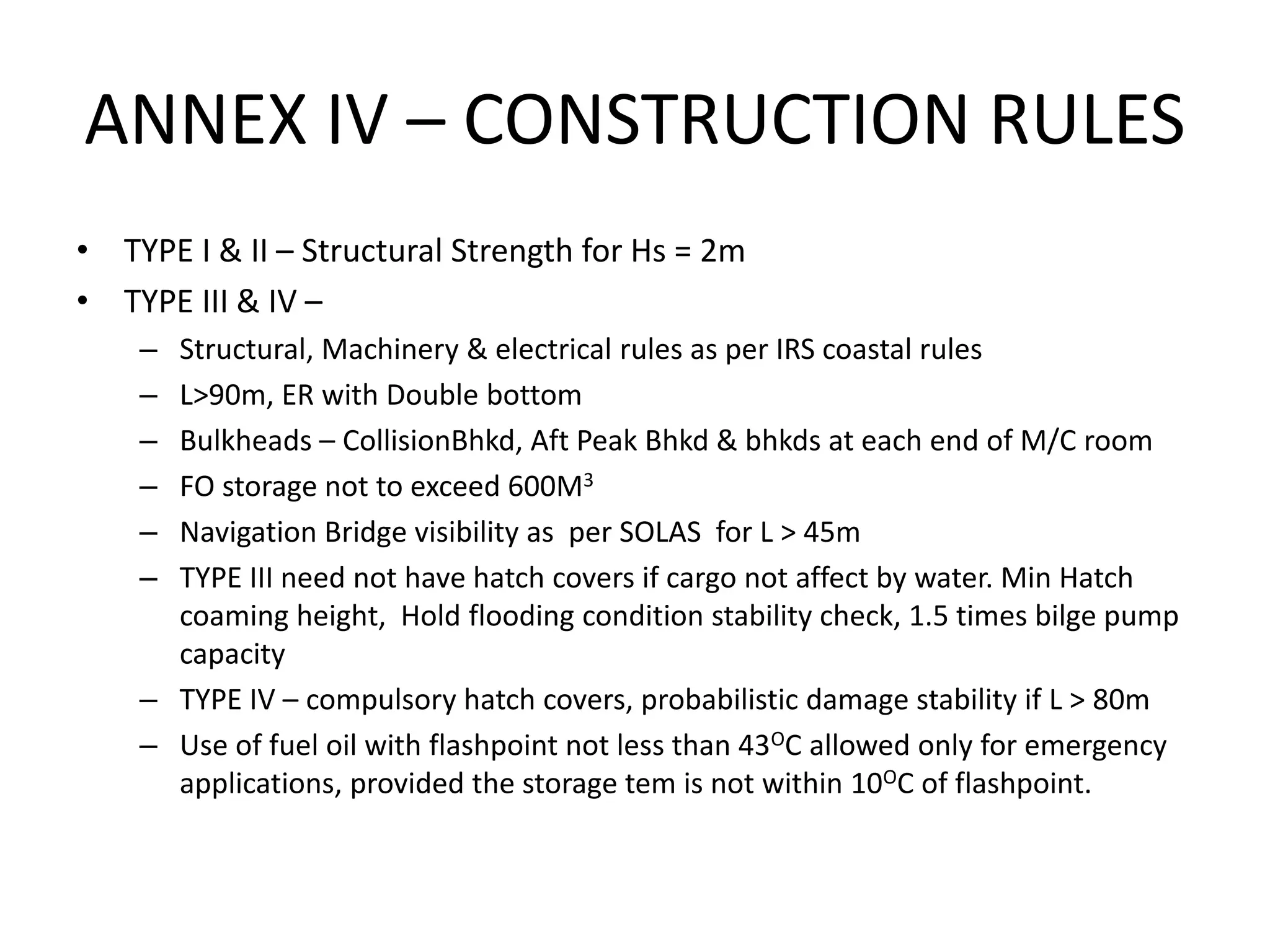 River and sea vessel rules for ship building | PPT