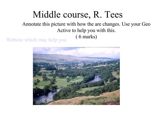 River Tees From Source To Mouth | PPT | Geography | Science