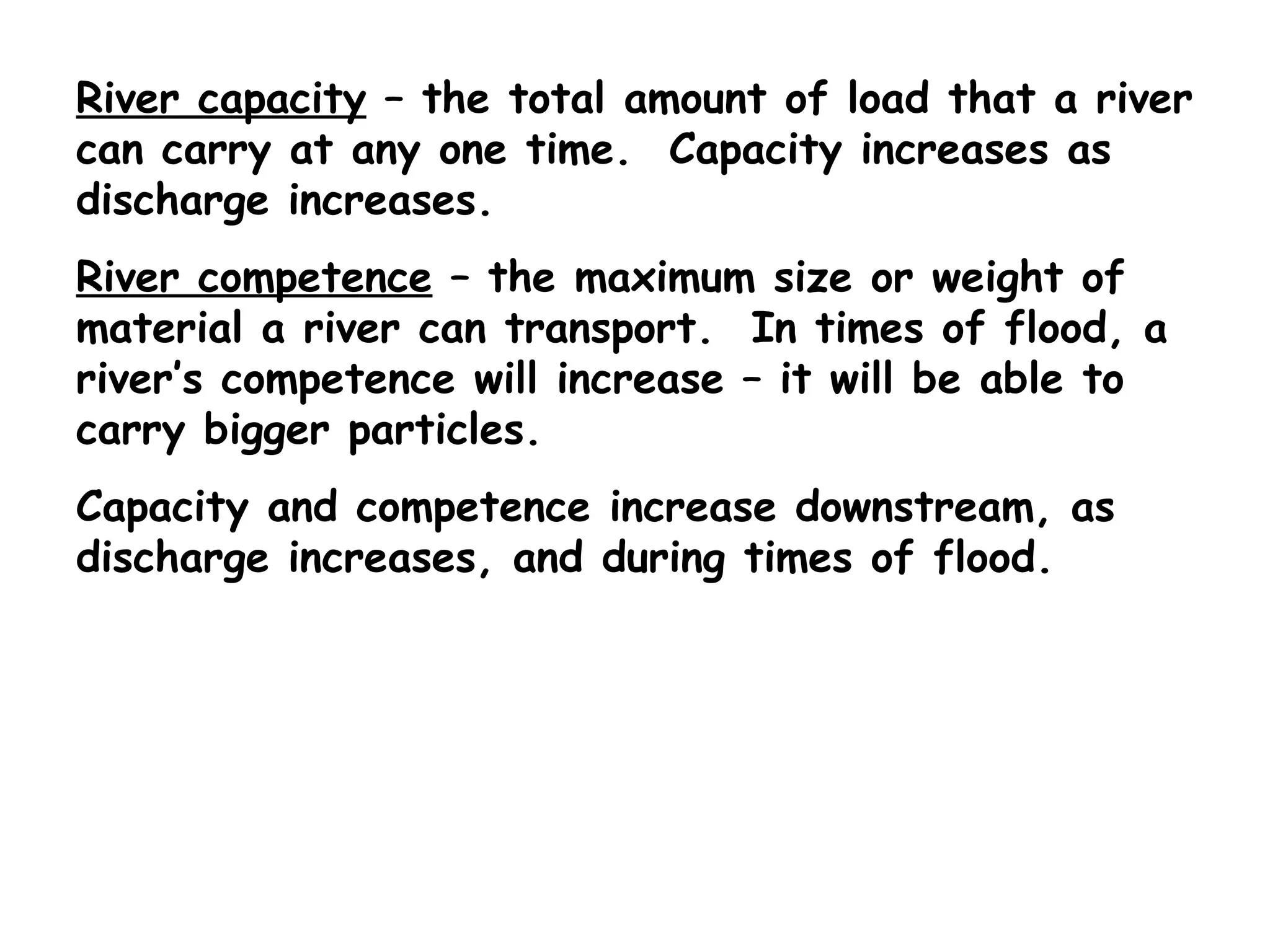River Transportation & Hjulstrom Curve | PPT