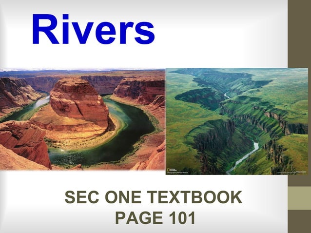 River 1 hydro cycle and river system | PPT | Geography | Science
