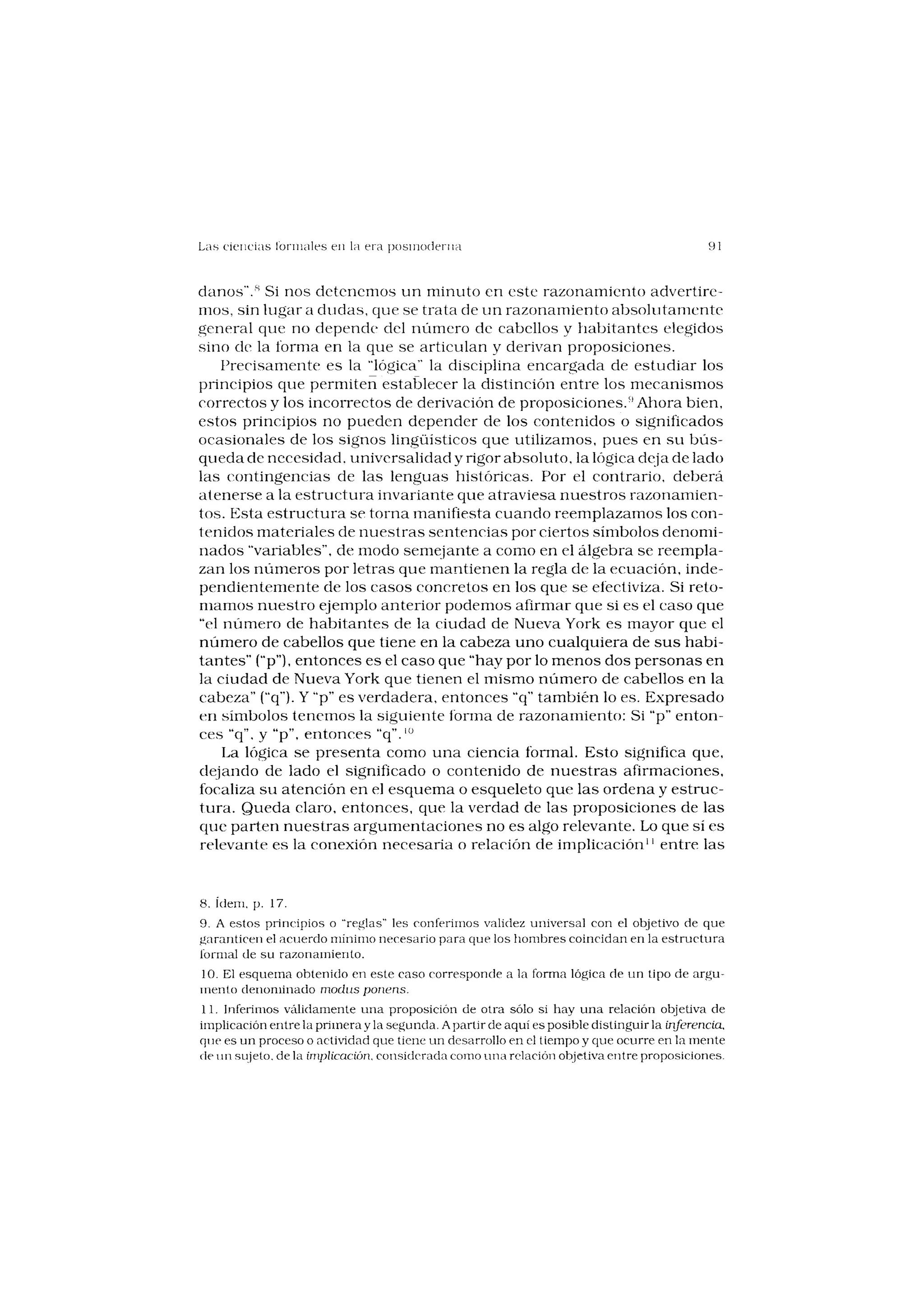 LA POSCIENCIA - Las ciencias formales en la era posmoderna, SILVIA ...