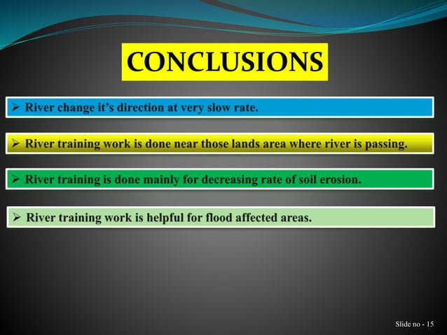River and it's training work | PPTX