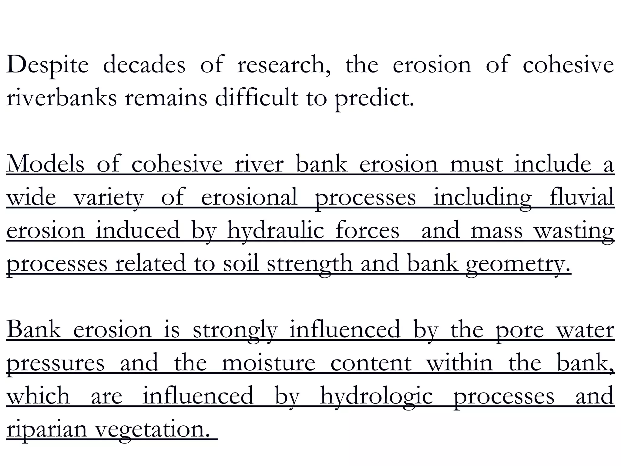 River bank erosion hmm | PPT