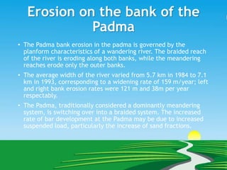 River bank erosion, its migration, causes | PPTX