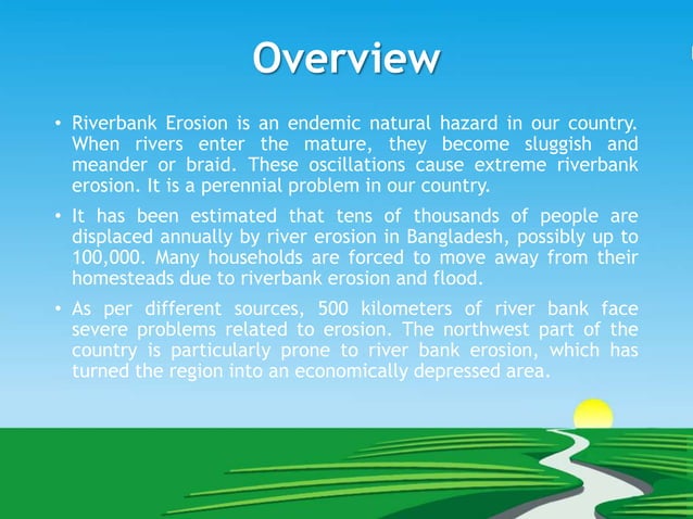 River bank erosion, its migration, causes | PPTX | Geography | Science