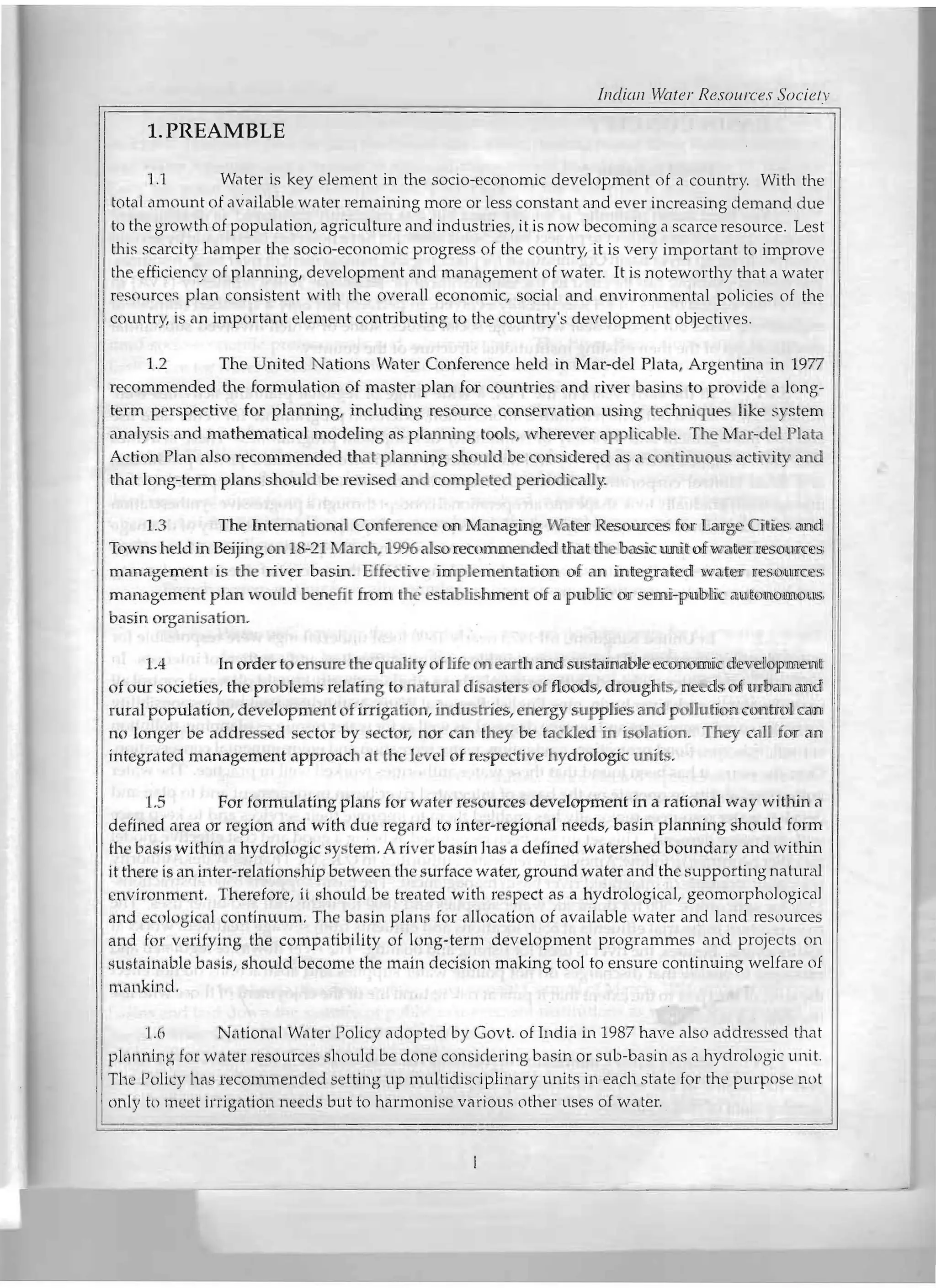 RIVER BASIN MANAGEMENT 1997 | PDF