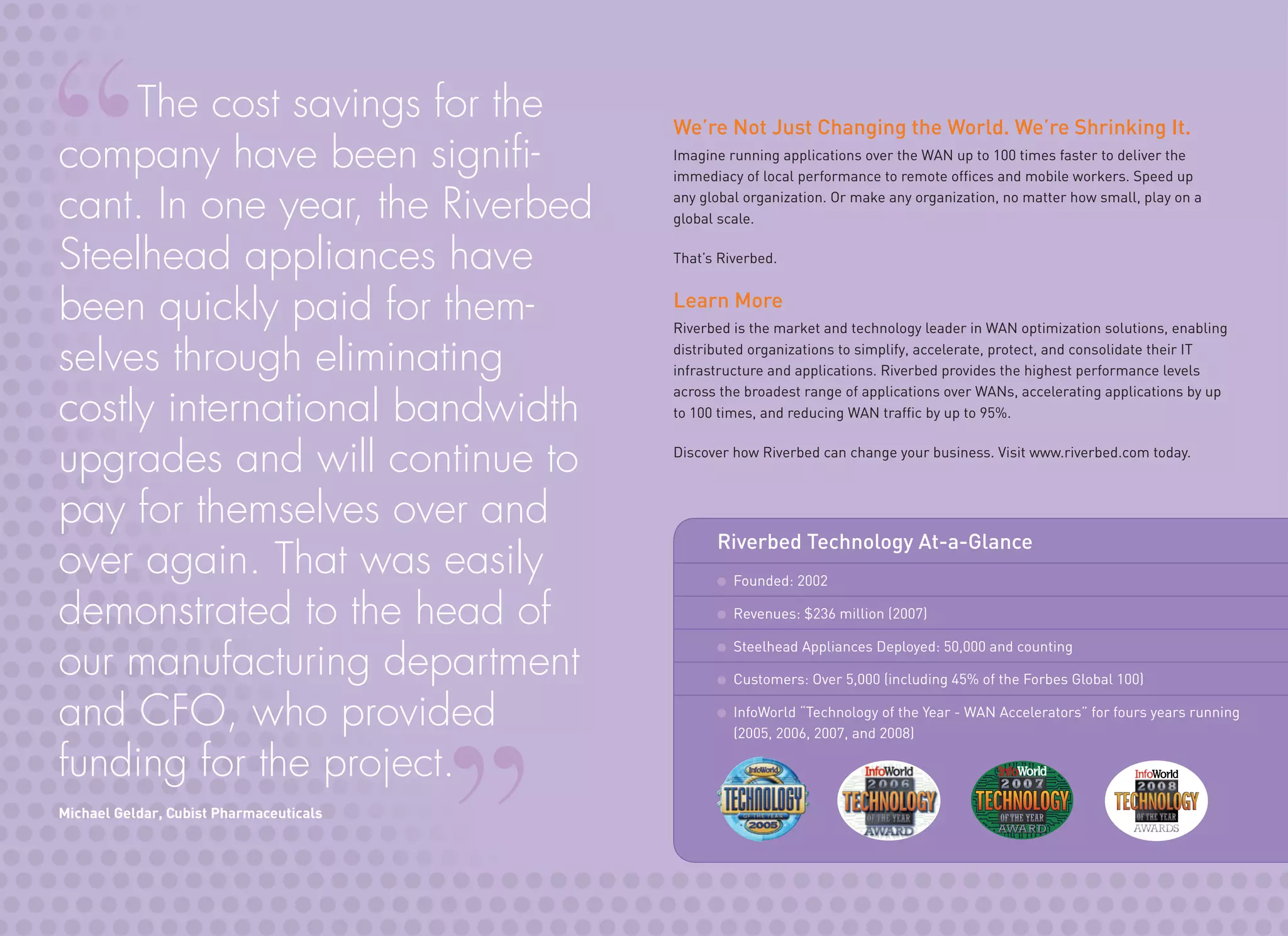 Riverbed corporate brochure | PDF