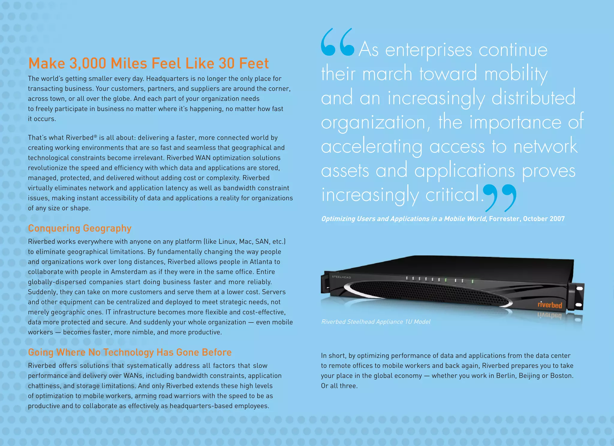 Riverbed corporate brochure | PDF