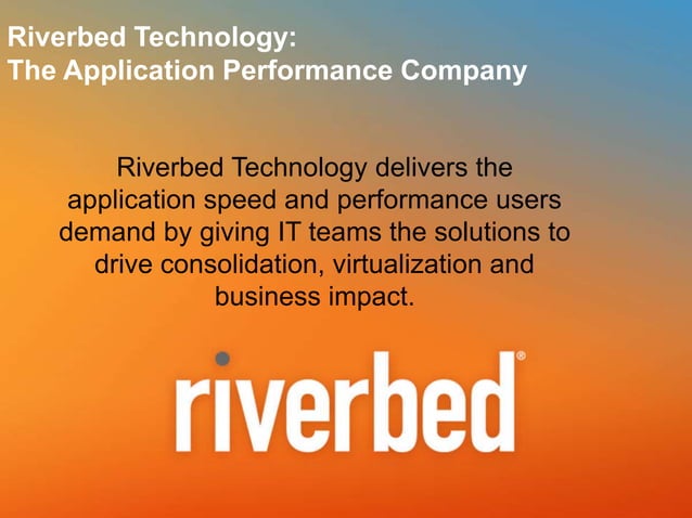 Riverbed Performance Management | PPT