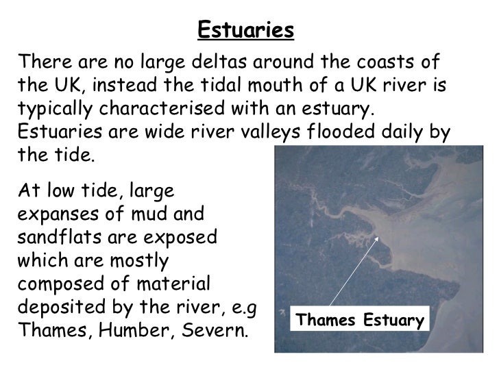 Estuary Formation Diagram