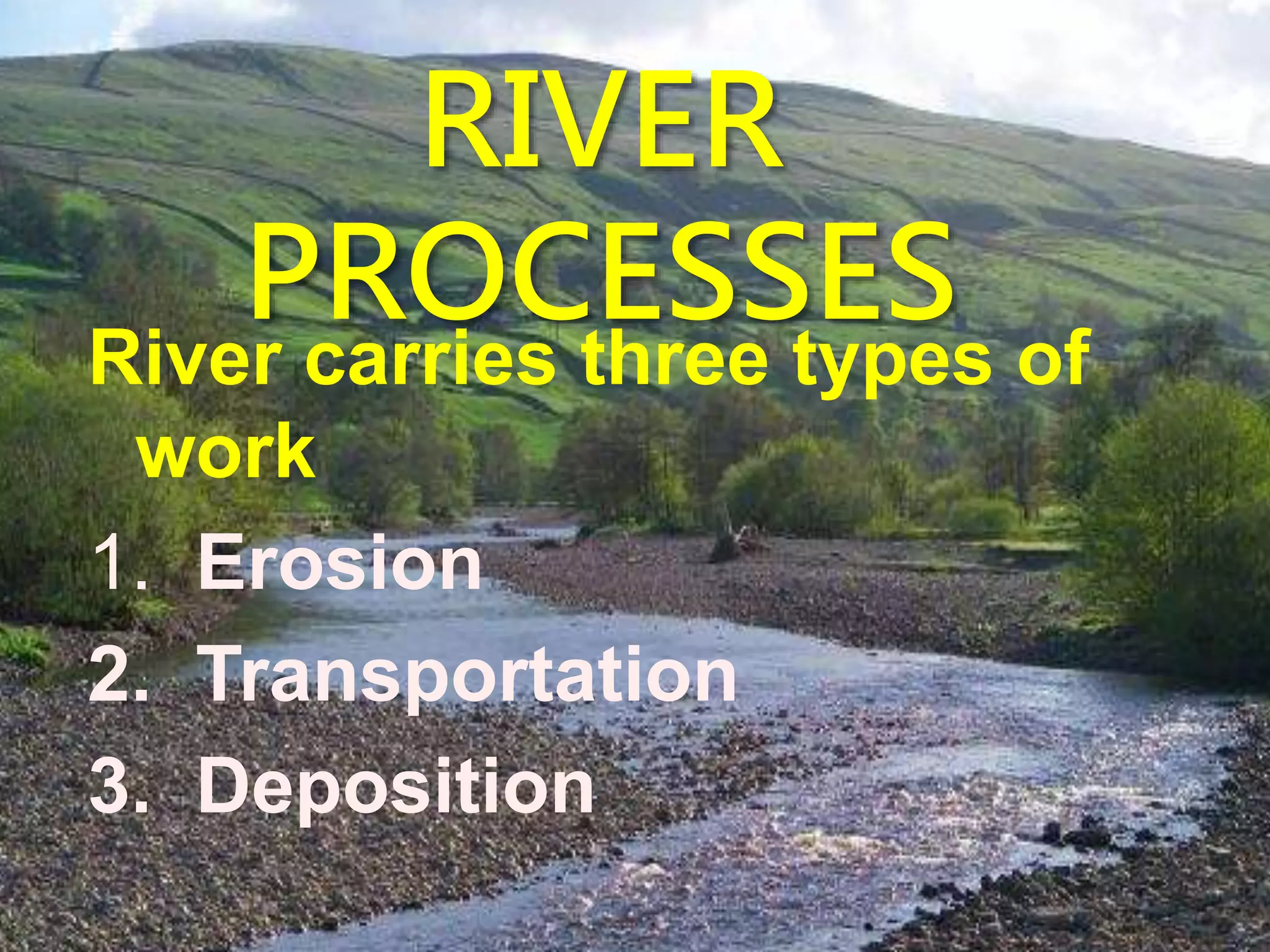 CAMBRIDGE GEOGRAPHY AS - HYDROLOGY AND FLUVIAL GEOMORPHOLOGY: 1.3 RIVER ...