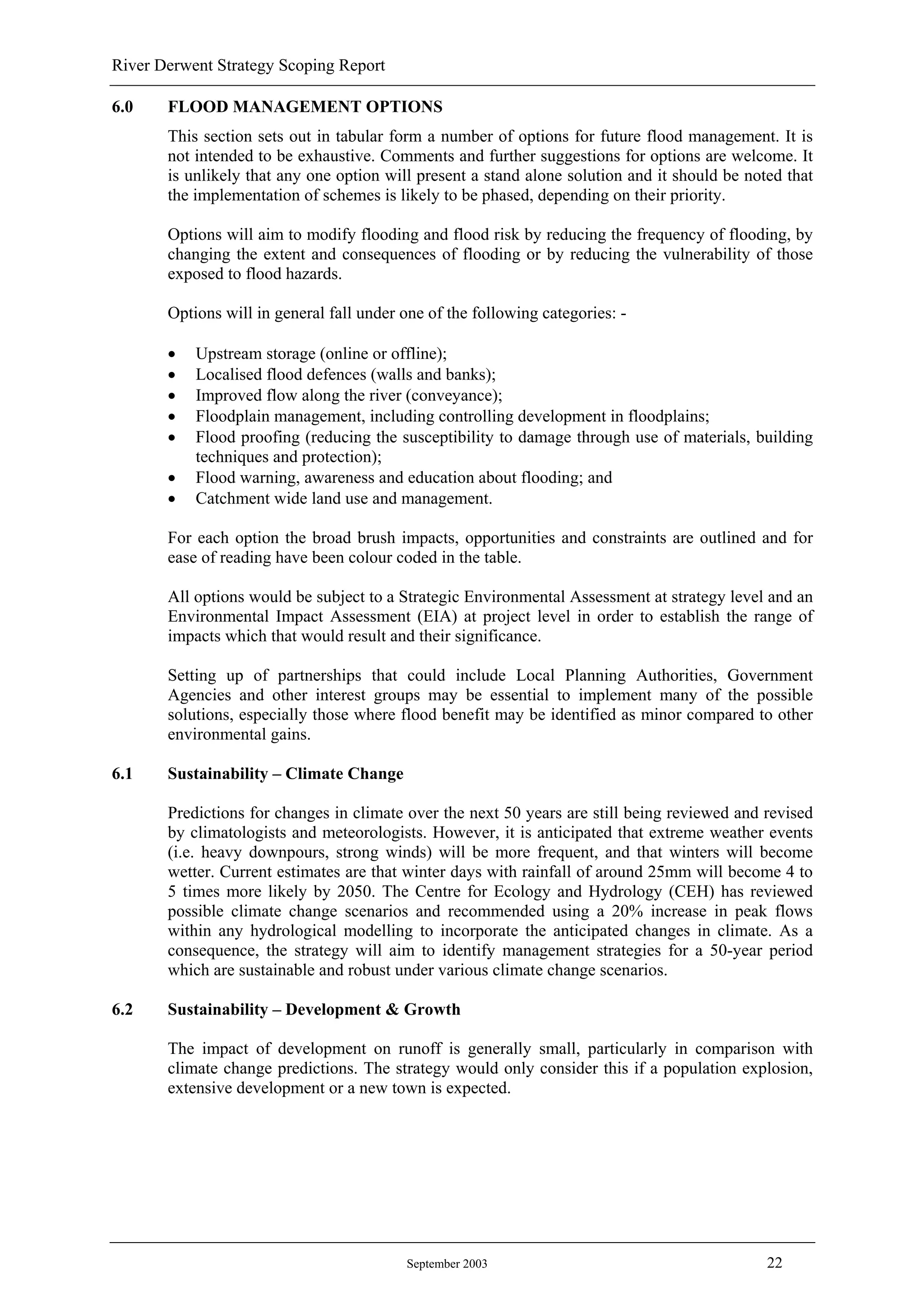 River derwent management strategies | PDF