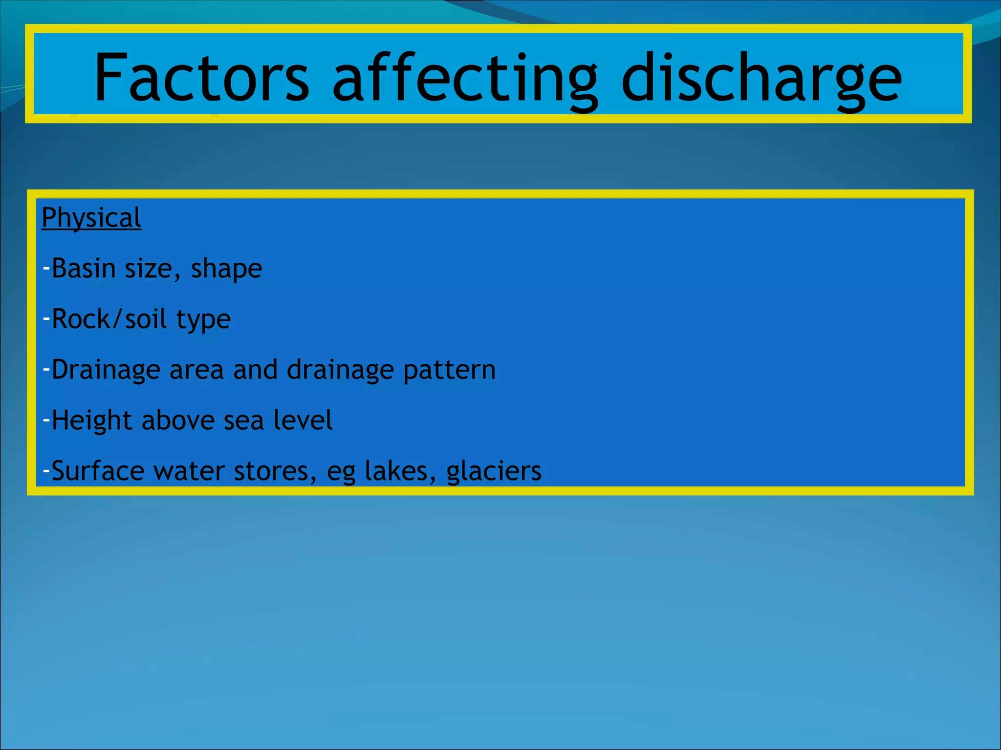 River discharge | PPT