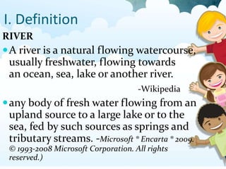 River ecology | PPTX