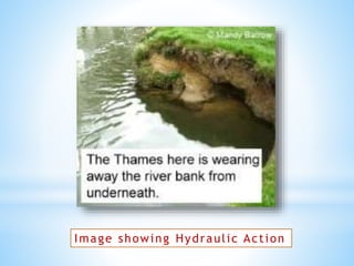Hydraulic Action In Rivers