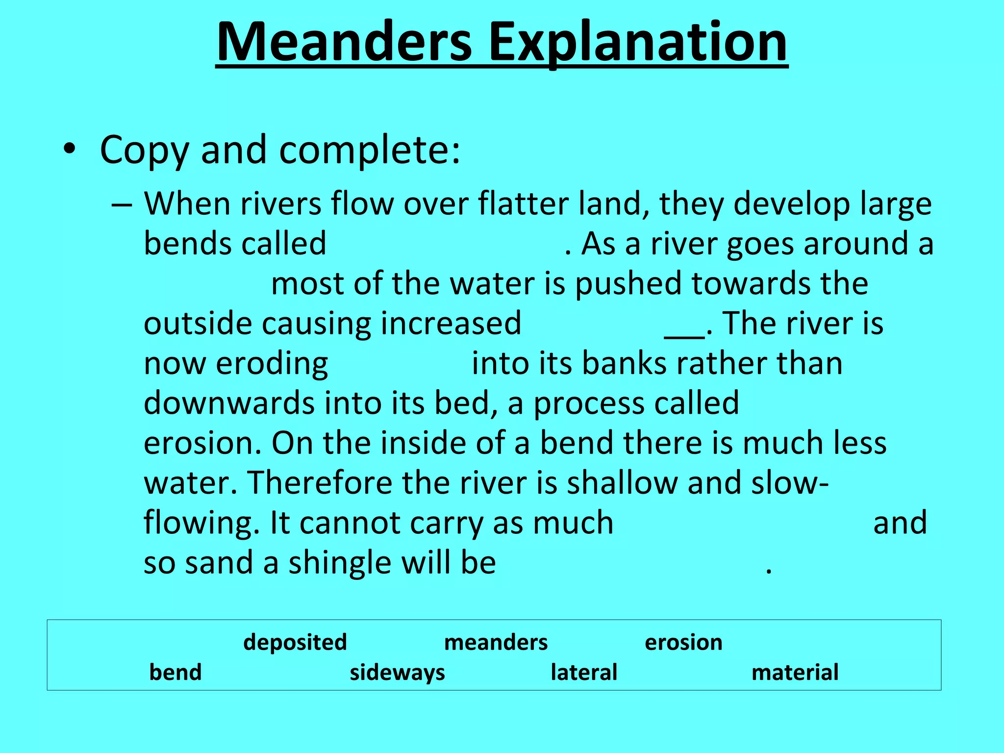 River Features Map Task | PPT
