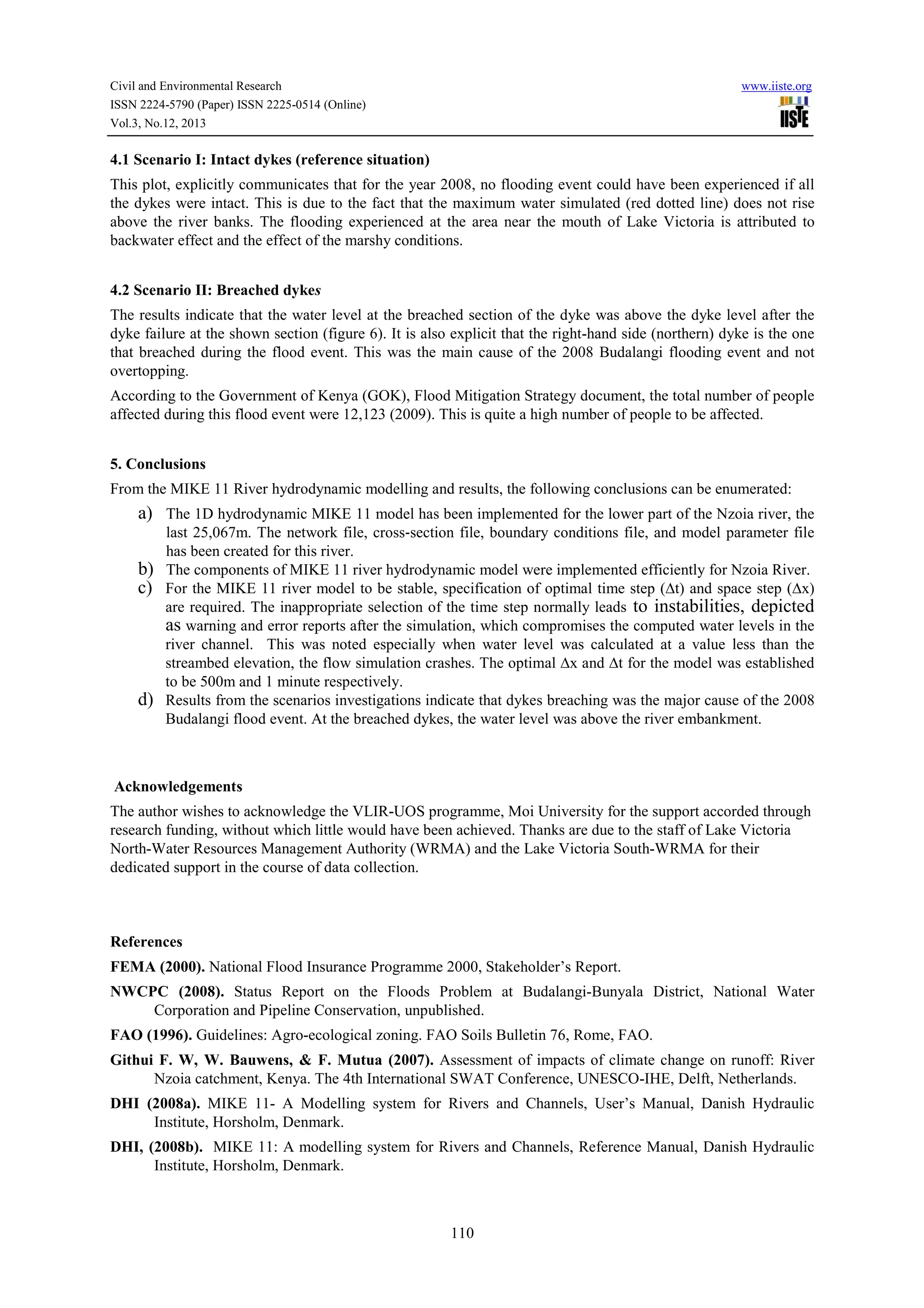 River flood modelling with mike 11 case of nzoia river (budalangi) in ...