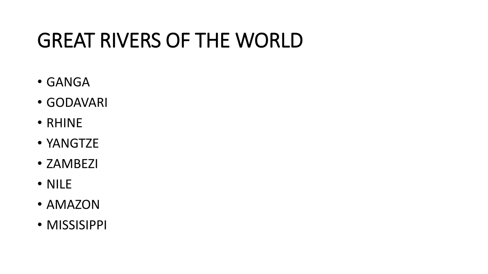 River key points.pptx