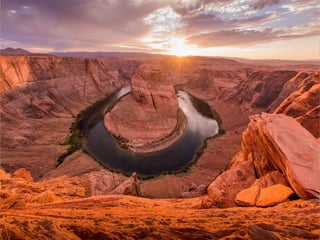 River landforms in middle and lower courses, meanders and oxbow lakes ...