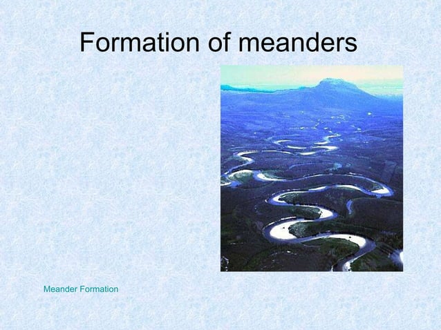 River landforms in the upper course | PPT | Geography | Science