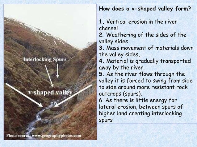 River landforms in the upper course | PPT