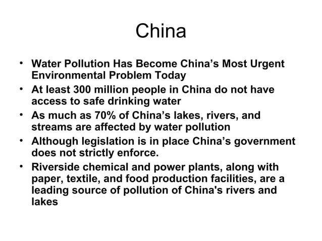 Pollution of the Ganges and Yangtze | PPT | Geography | Science