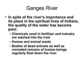Pollution of the Ganges and Yangtze | PPT | Geography | Science