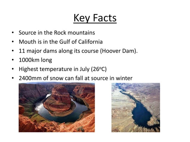 River regime of the colorado river | PPT