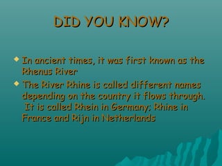 River Rhine | PPT
